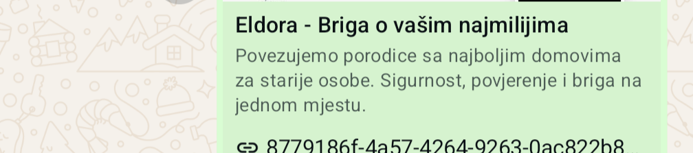 Eldora - za naše roditelje, bake/nane i dede... jer ih volimo!